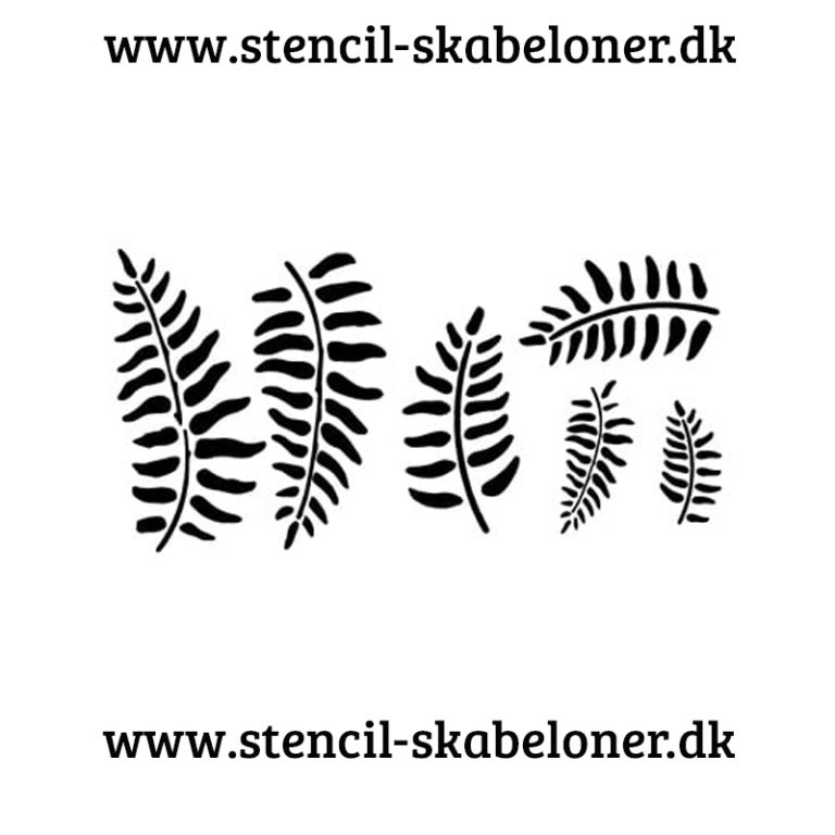 Bregne stencil - skab fede baggrunde med mere med vores fede stencils