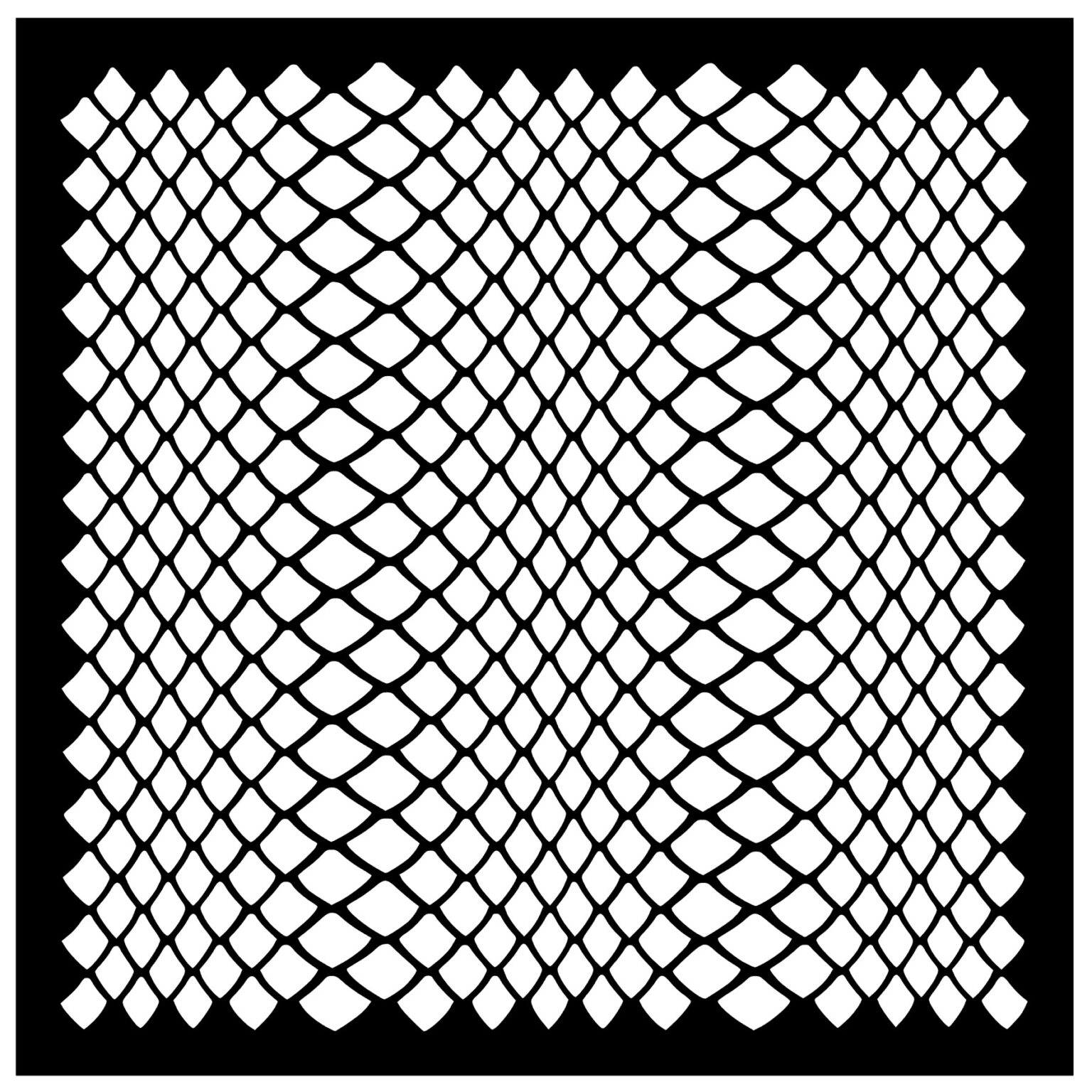 Slange Print - Slange Mønster Stencil